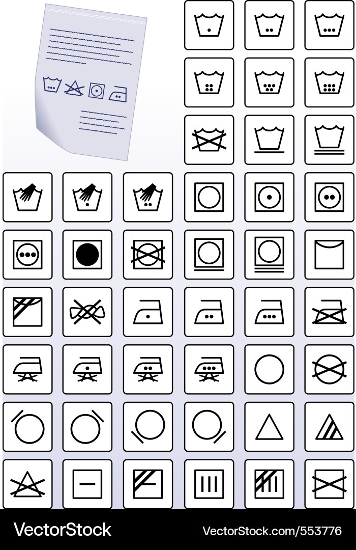Instruction symbols Royalty Free Vector Image - VectorStock