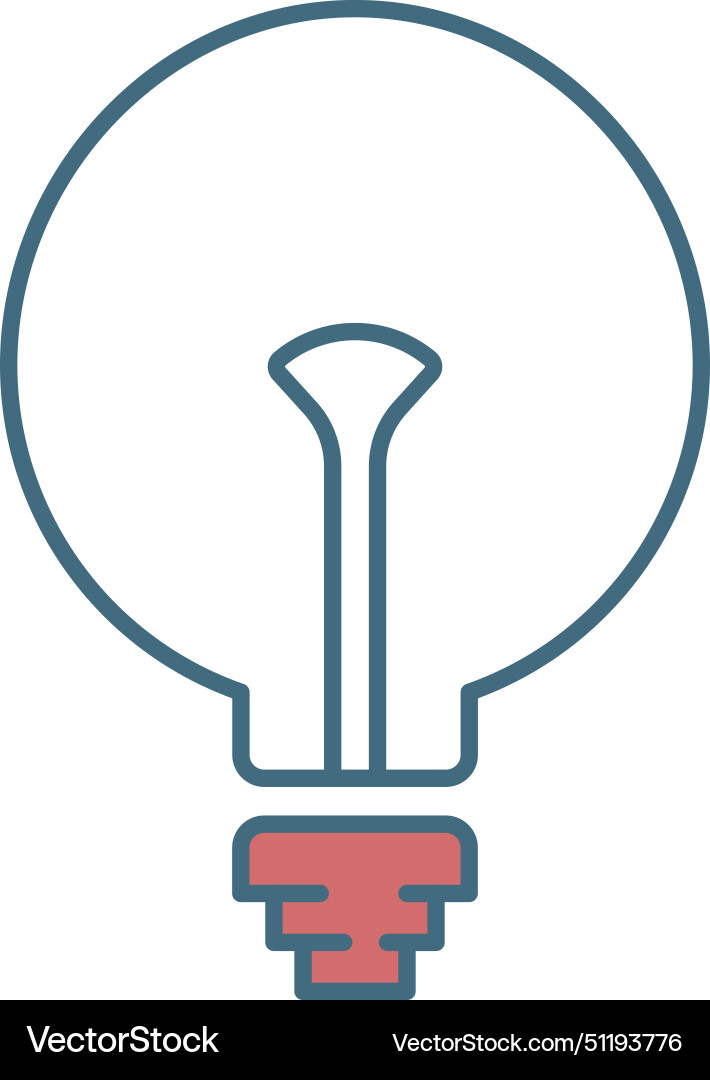 Light bulb lamp icon idea solution symbol Vector Image