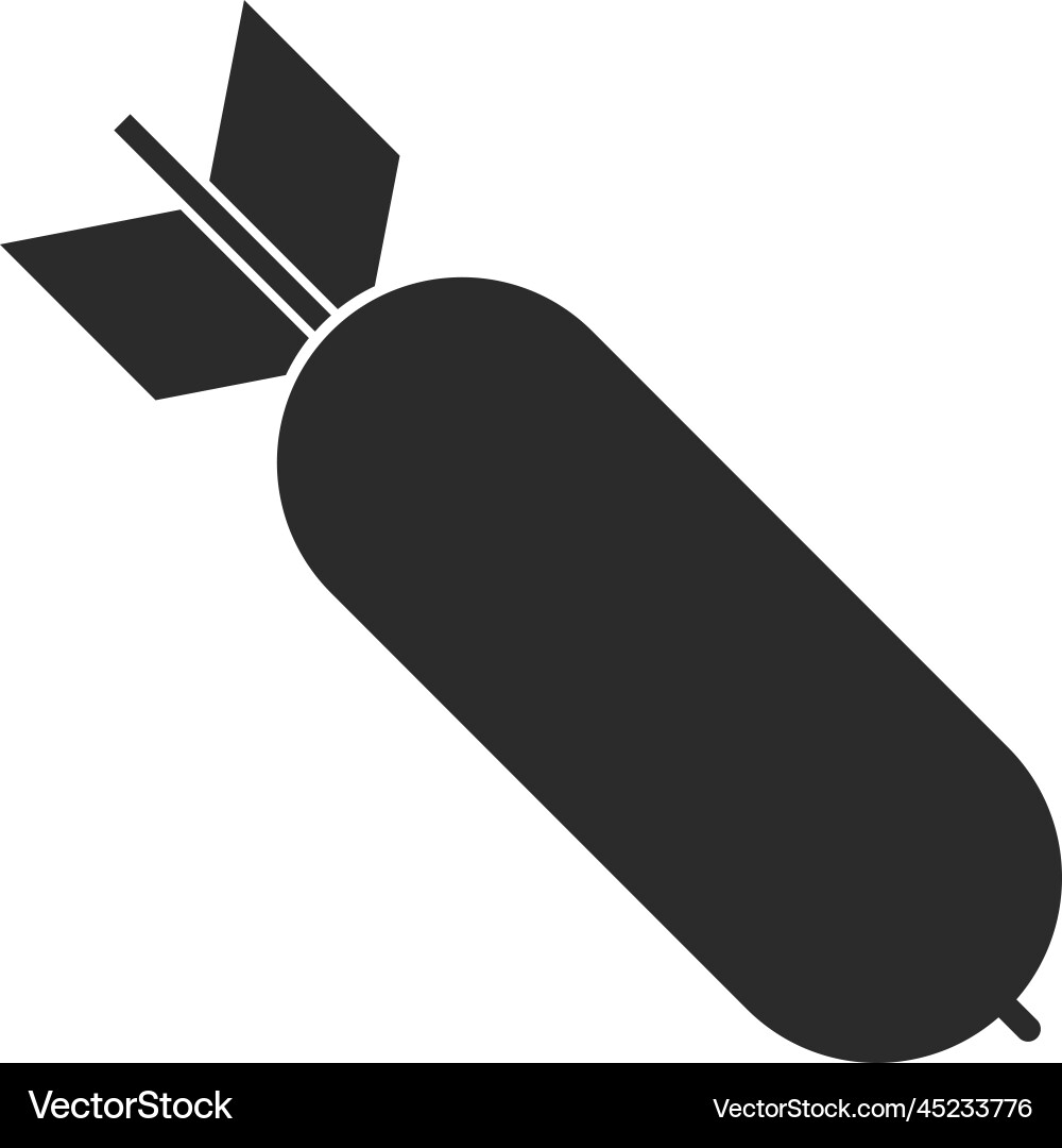 Missile icon military weapon ammo war rocket Vector Image