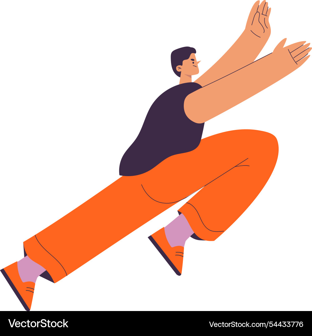 Rivalry and fierce competition with man character Vector Image