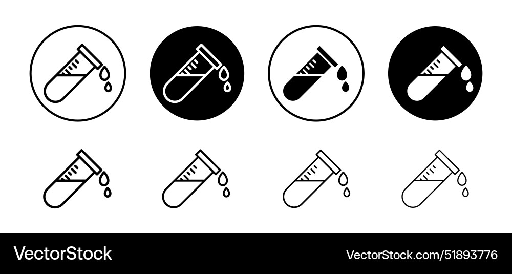 Sample icon set collection outline flat Royalty Free Vector