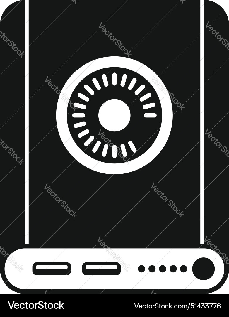 Secure safe box icon Royalty Free Vector Image