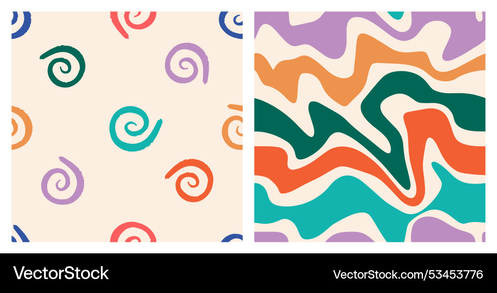 Spiral color set Royalty Free Vector Image - VectorStock