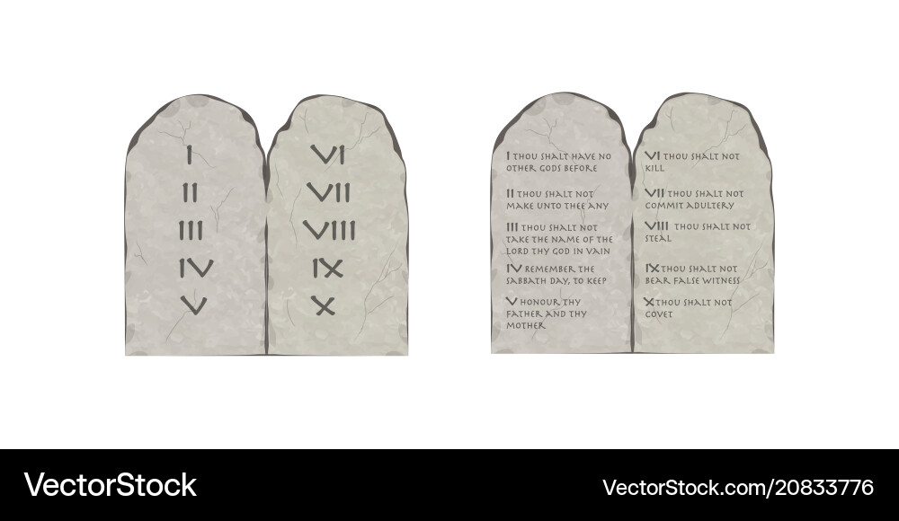 Ten Commandments Tablets Clipart Moses With Tablet Of Ten Commandments