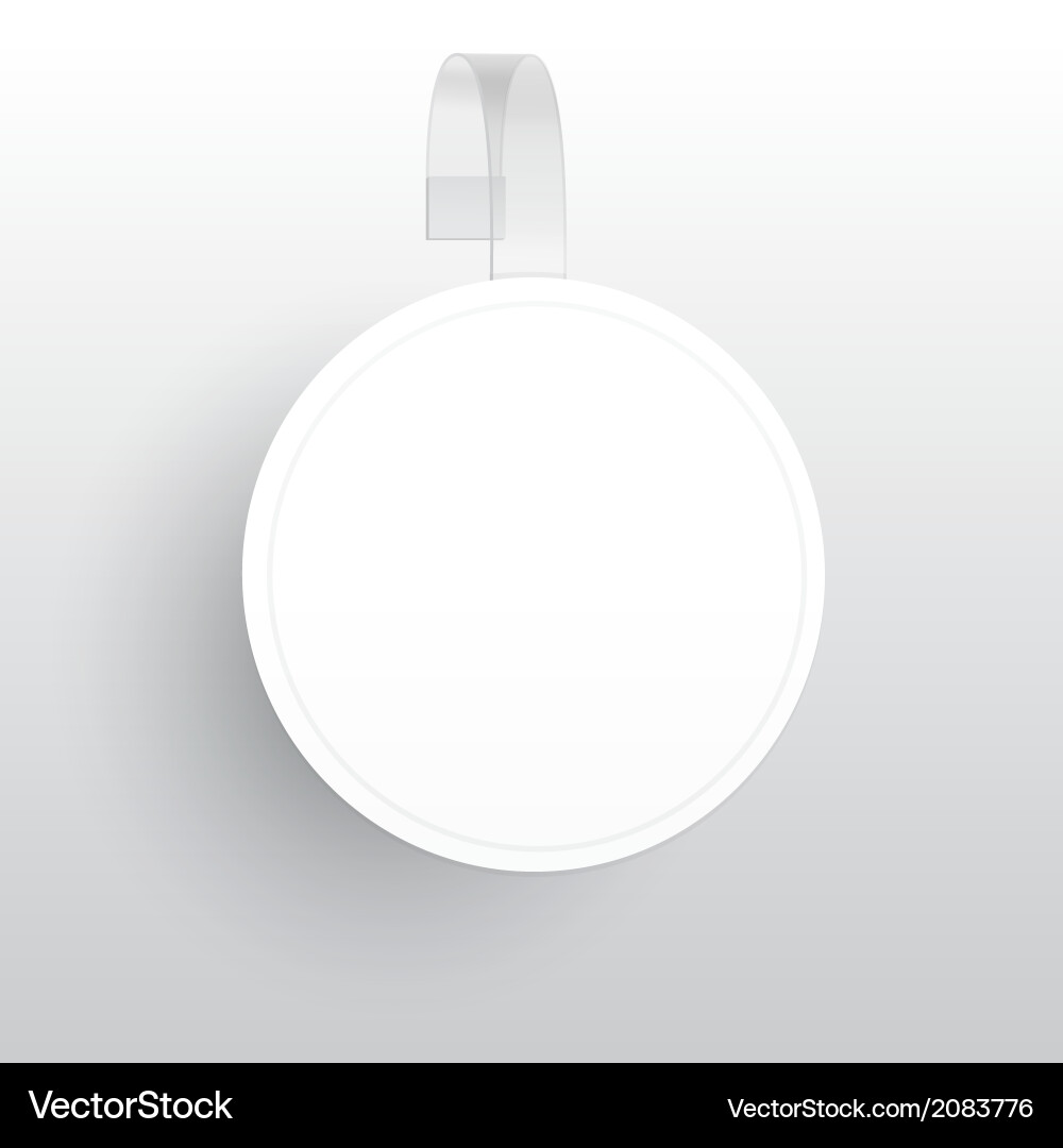 Transparent Round Price Tag Royalty Free Vector Image