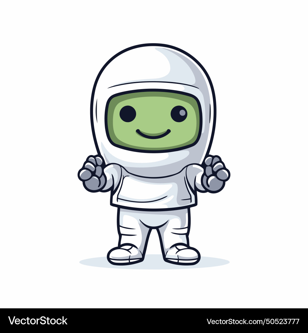 Astronaut character design Royalty Free Vector Image