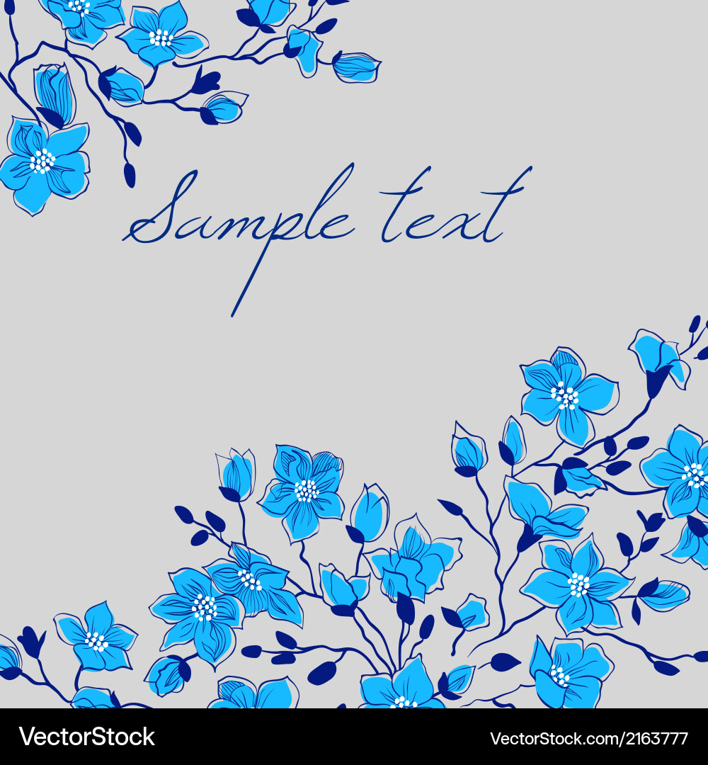 Floral and decorative background Royalty Free Vector Image