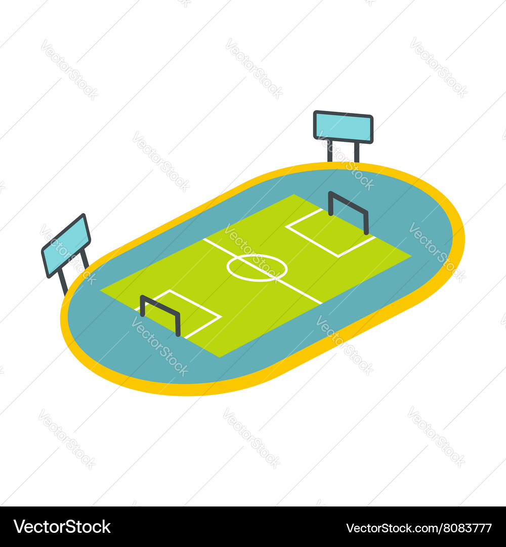 Football playground icon Royalty Free Vector Image