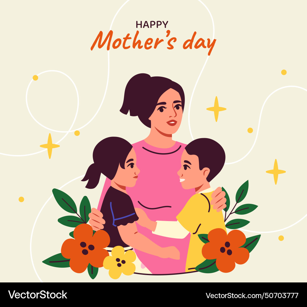 Mothers day poster Royalty Free Vector Image - VectorStock