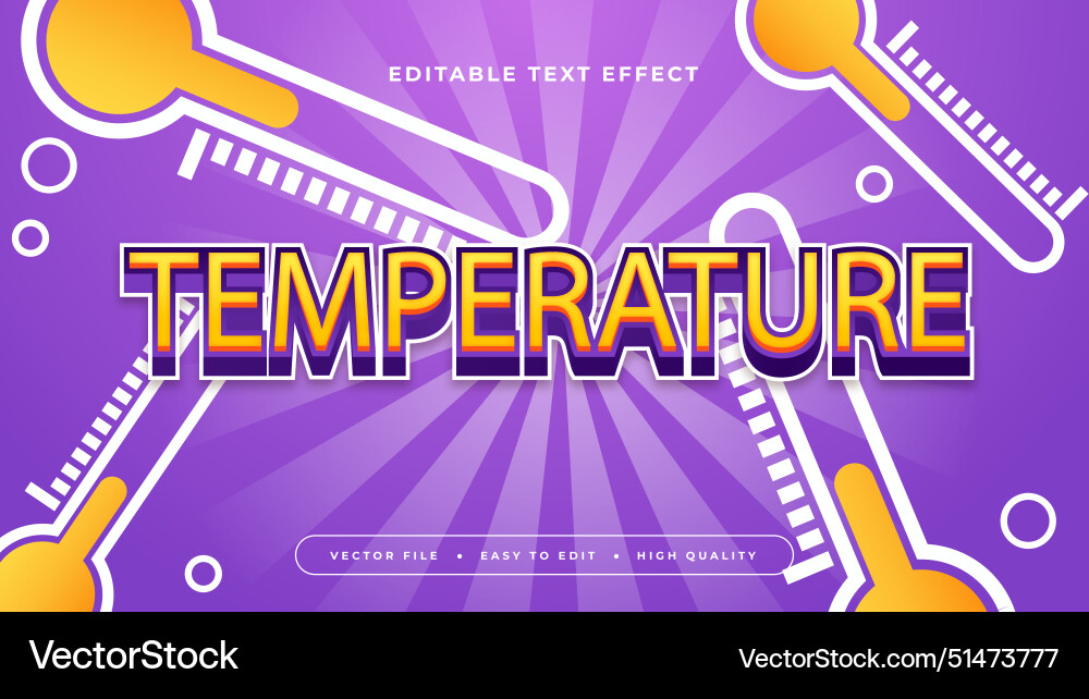 Orange purple violet and white temperature 3d Vector Image