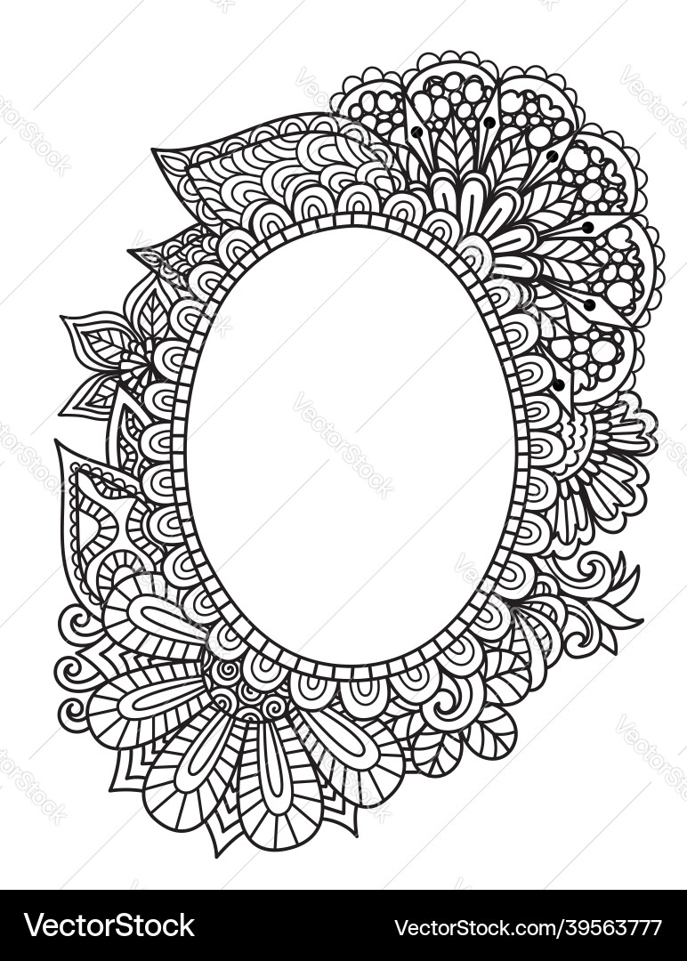 Round frame Royalty Free Vector Image - VectorStock