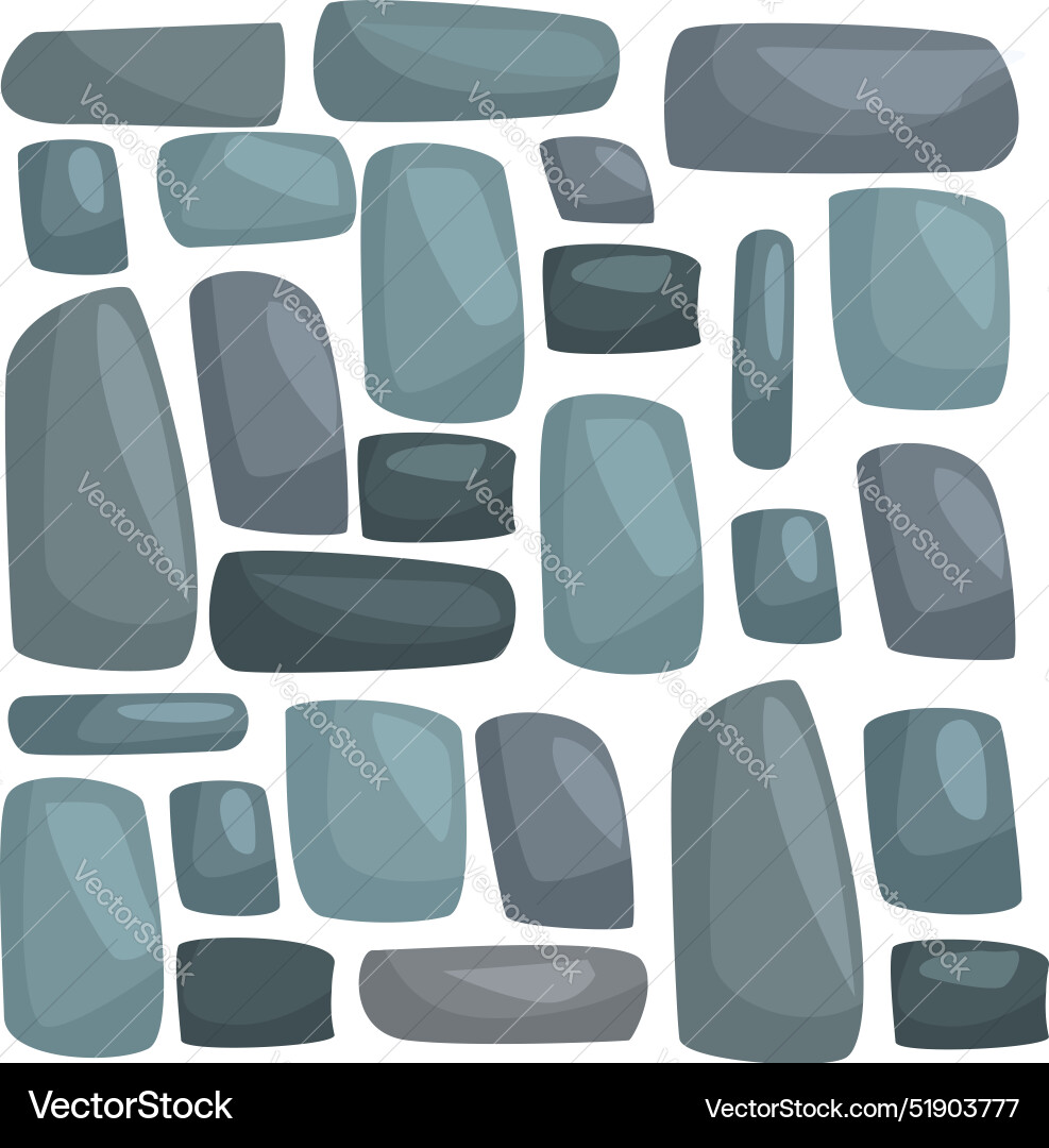 Seamless texture of cobblestone pavement forming Vector Image