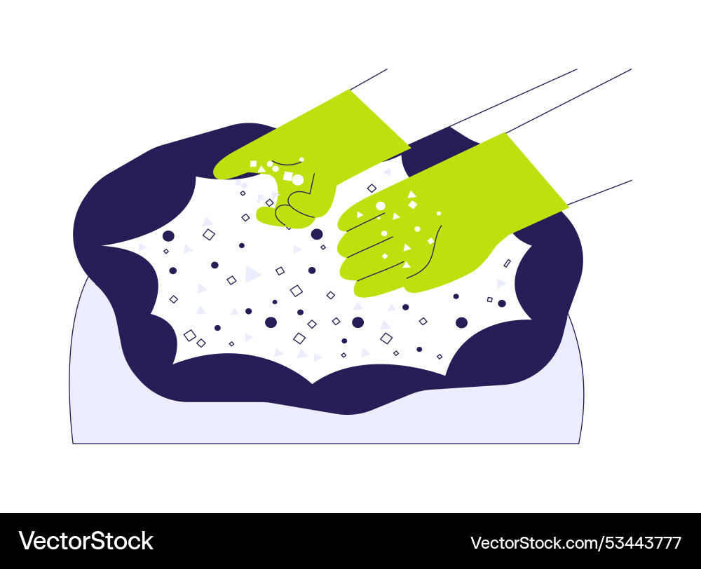 Shredding waste abstract concept Royalty Free Vector Image