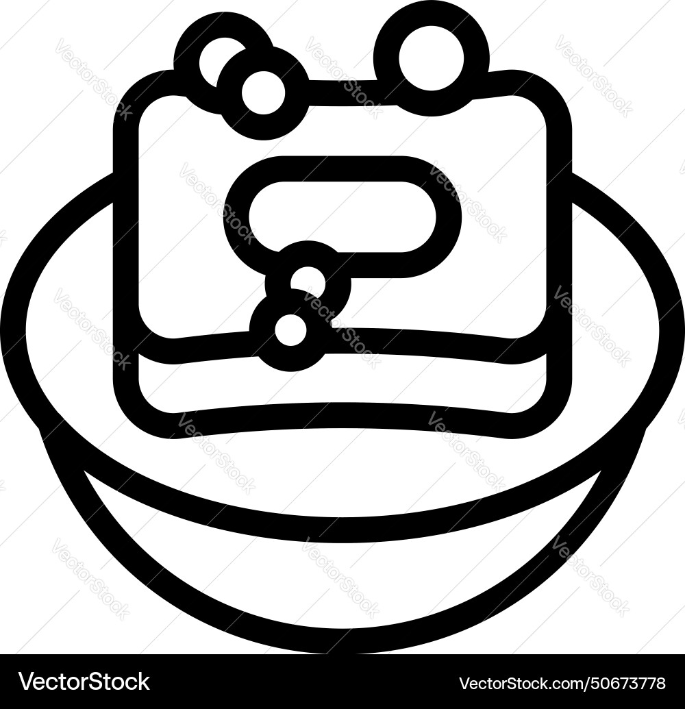 Antibacterial soap bar icon outline Royalty Free Vector