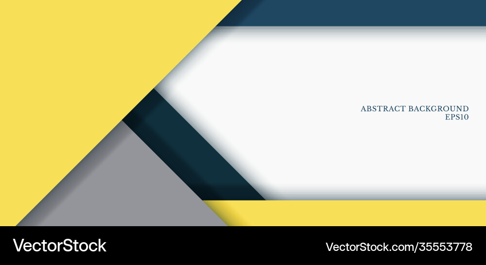 Banner web template yellow grey blue color trend Vector Image