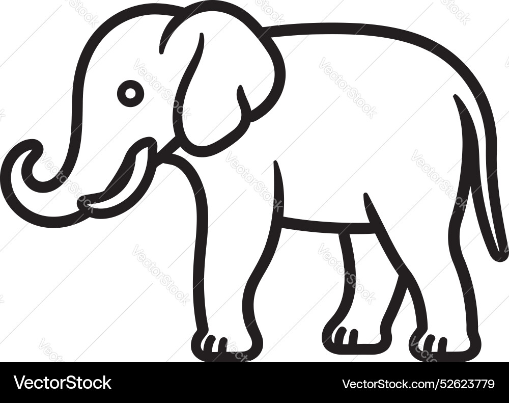 Tusker triumph graphics displaying Royalty Free Vector Image