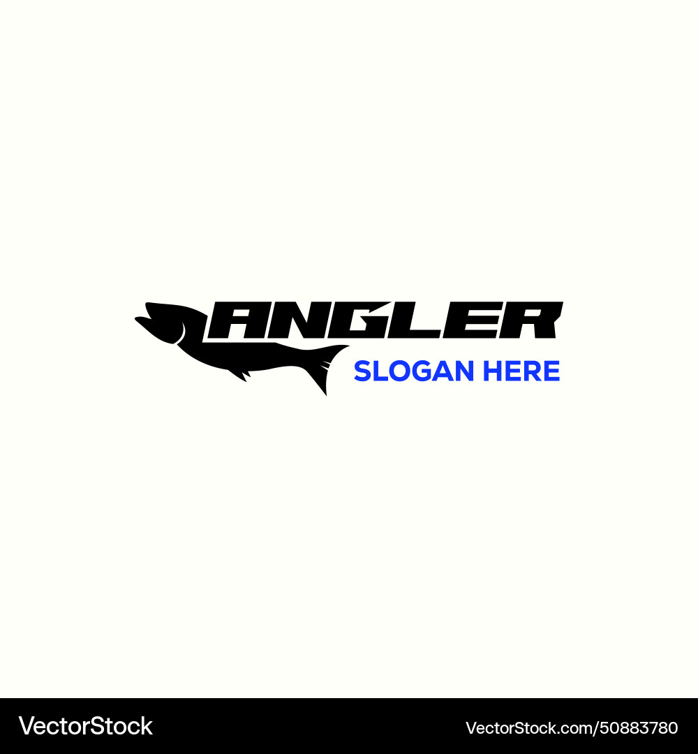 Angler logo Royalty Free Vector Image - VectorStock