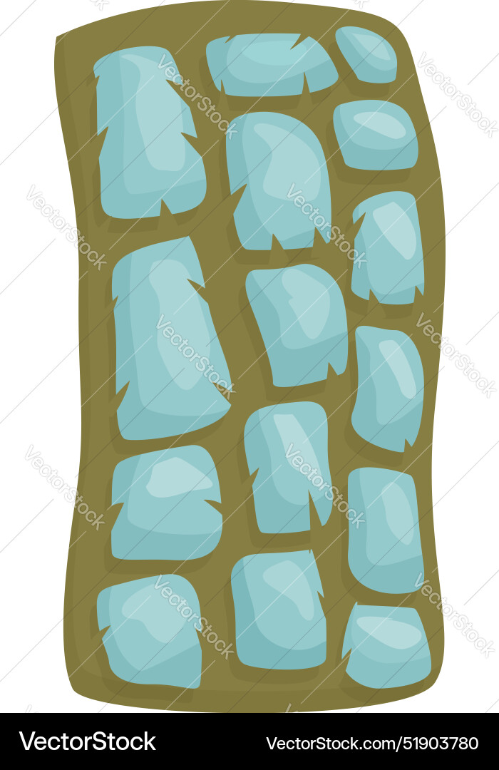 Cartoon stone wall covering showing rough texture Vector Image