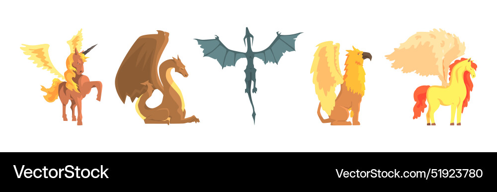 Mythical creature from folklore and fairytale Vector Image