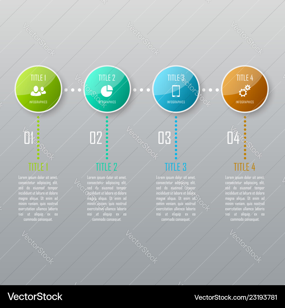 Abstract infographic template for chart diagram Vector Image