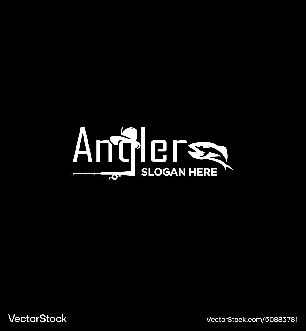 Angler logo Royalty Free Vector Image - VectorStock