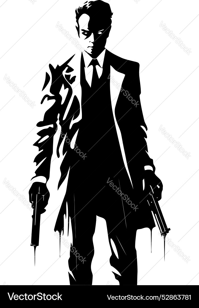 Bloodthirsty butcher murderer icon creepy Vector Image