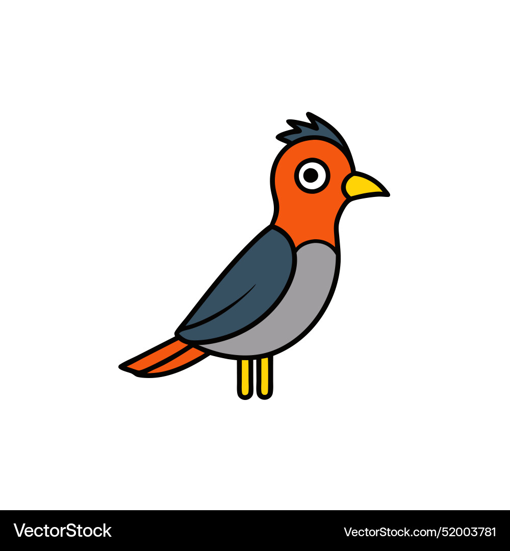 Cuckoo bird looks icon Royalty Free Vector Image