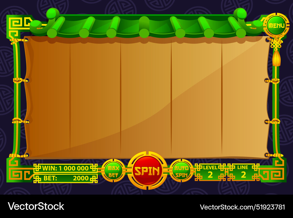 Game user interface is cartoon-style Royalty Free Vector