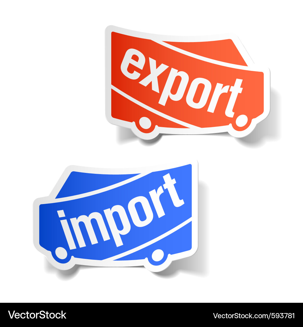 Shipping and Logistics Labels Royalty Free Vector Image