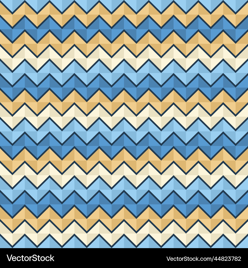Abstract blue triangle waves background Royalty Free Vector