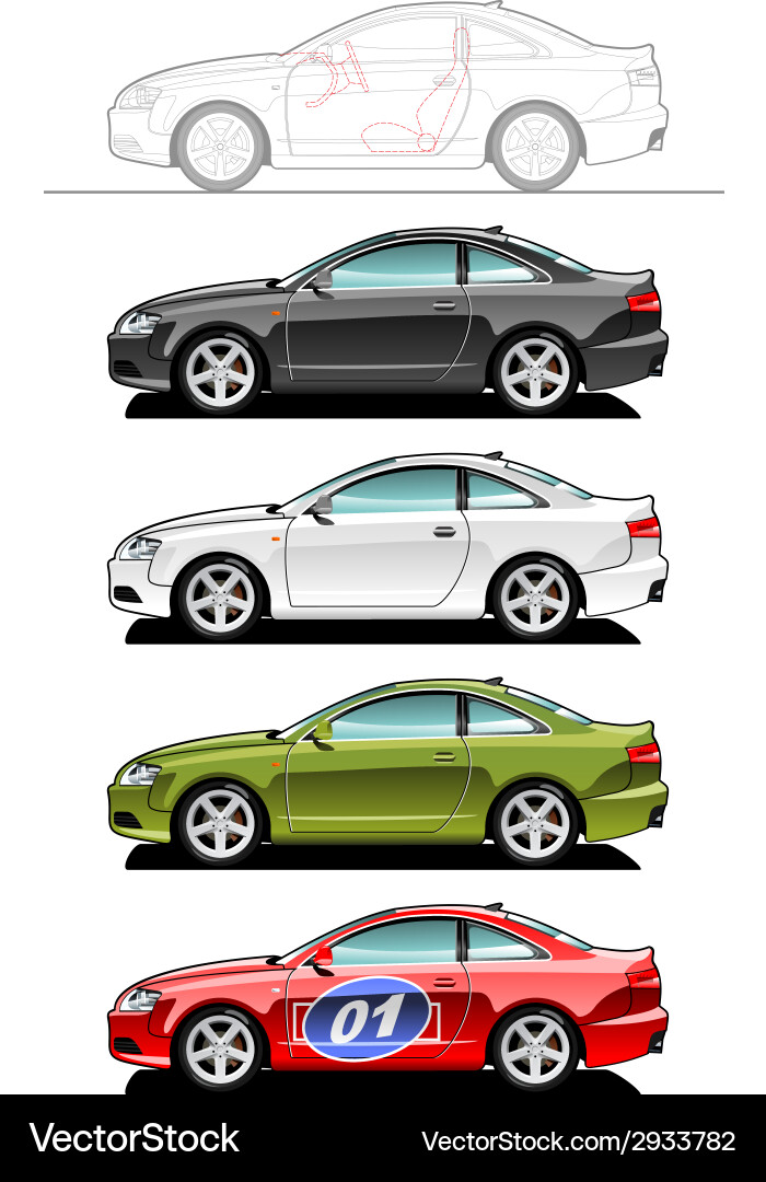 Coupe Royalty Free Vector Image - VectorStock