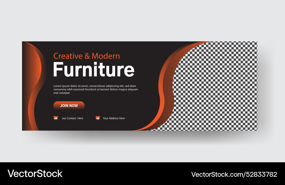 Creative design and color facebook cover – Royalty-Free Vector ...