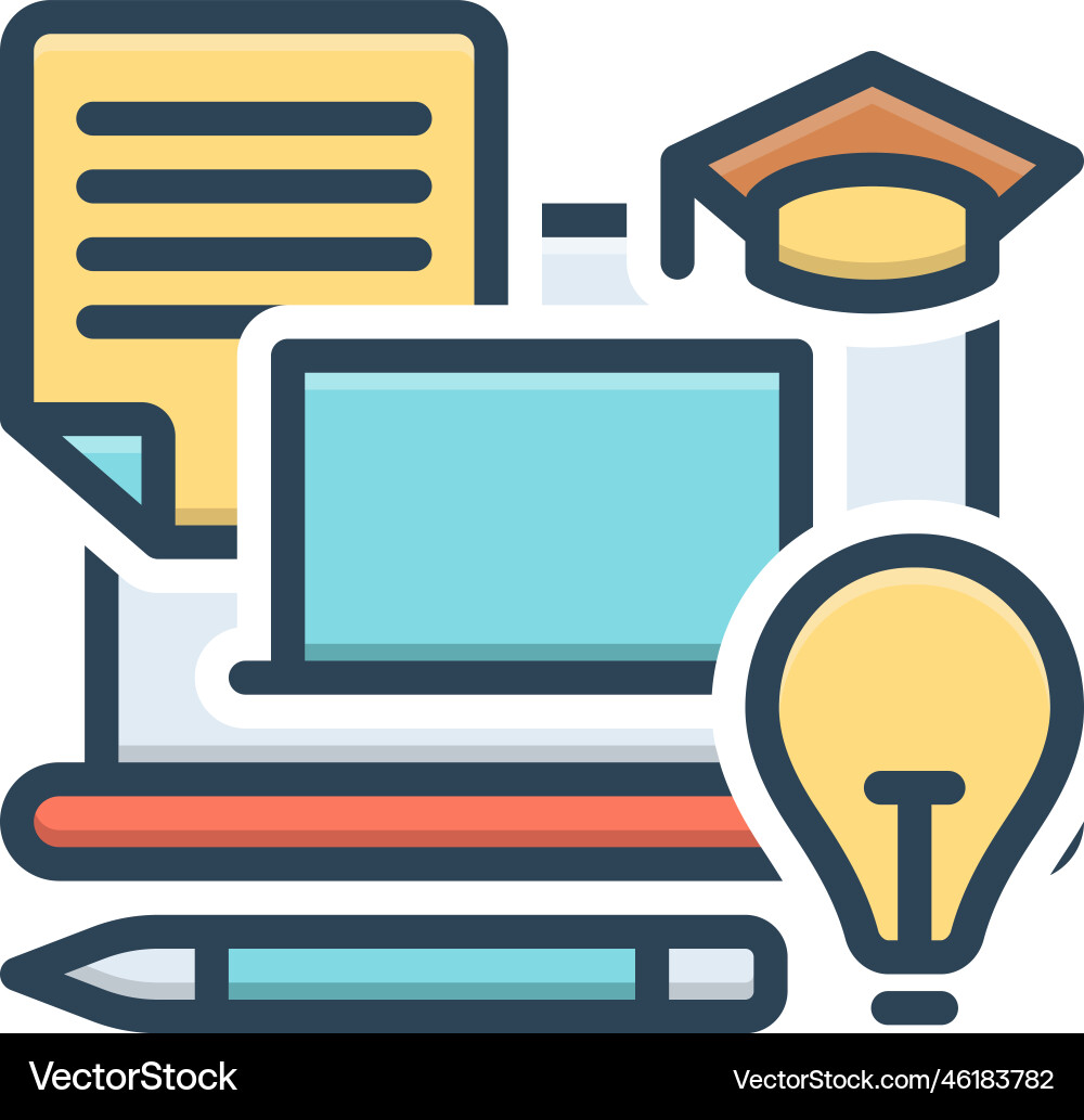 Educational Icon - Learning Royalty Free Vector Image