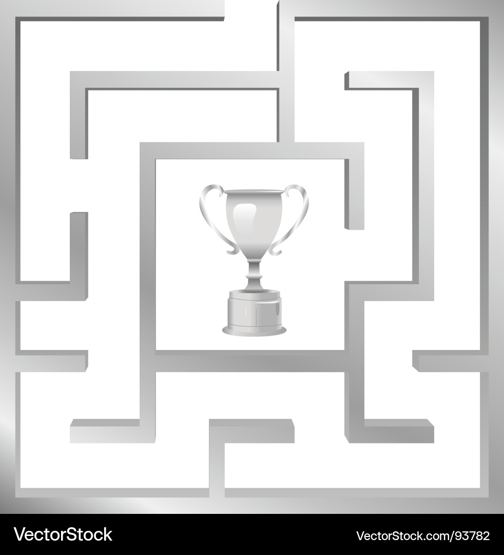 Maze problem Royalty Free Vector Image - VectorStock