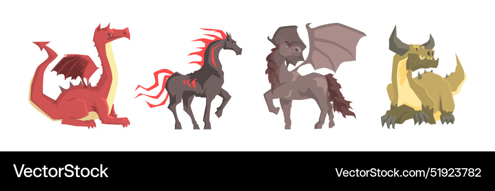 Mythical creature from folklore and fairytale Vector Image