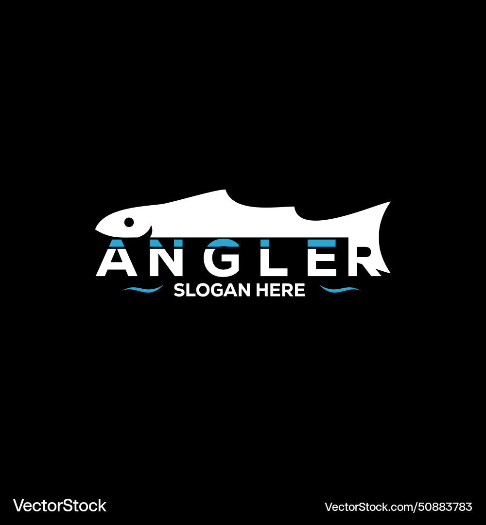 Angler logo Royalty Free Vector Image - VectorStock