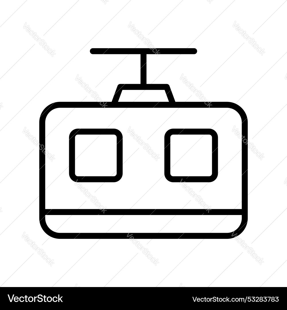 Cable car icon outline style design isolated Vector Image