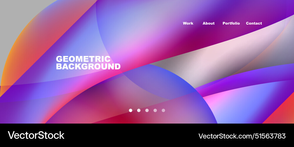 Dynamic flowing shapes concept design composition Vector Image