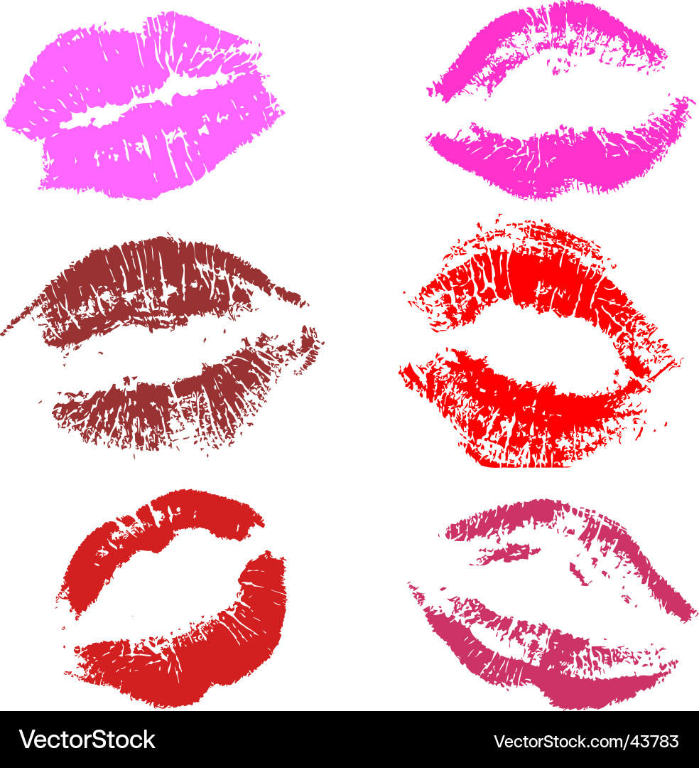 Kisses Royalty Free Vector Image - VectorStock