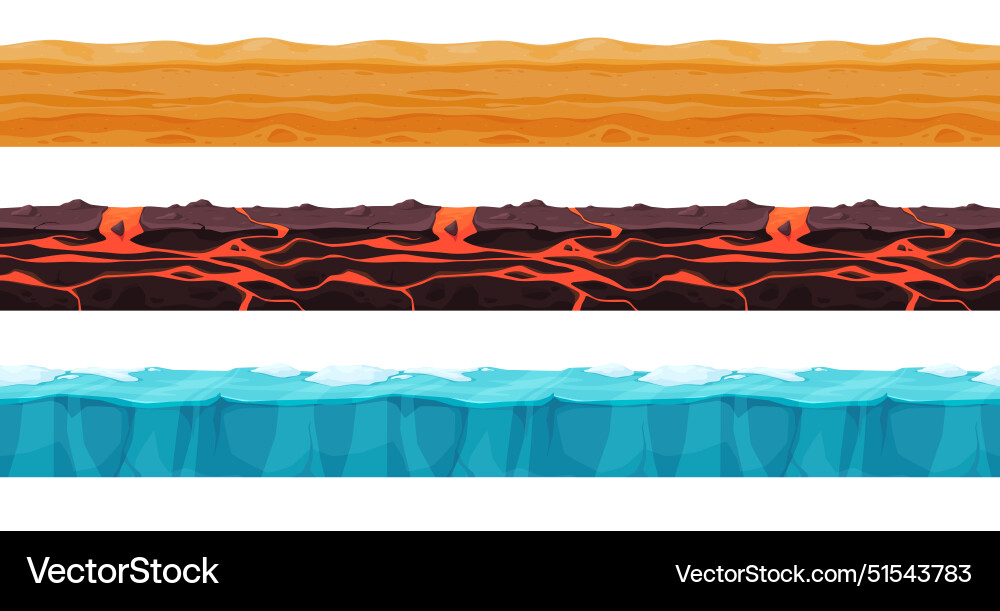 Seamless Ground Layers - Terrain Royalty Free Vector Image