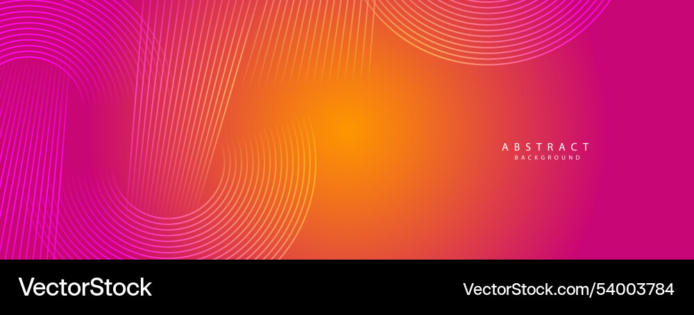 Abstract orange pink gradient waving circles Vector Image