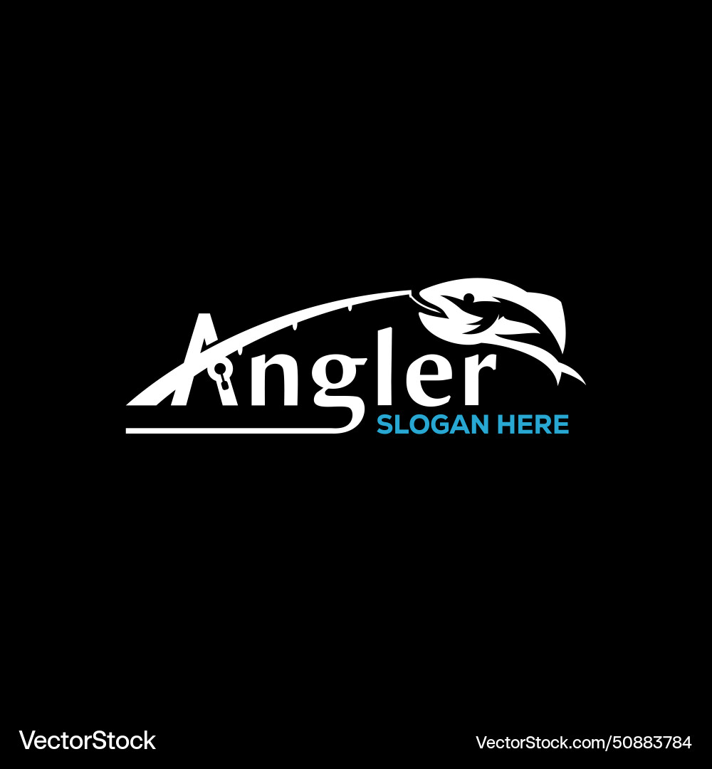 Angler logo Royalty Free Vector Image - VectorStock
