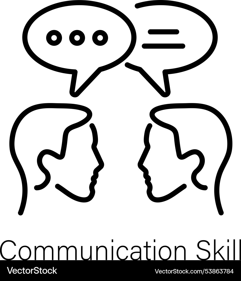 Communication skill Royalty Free Vector Image - VectorStock