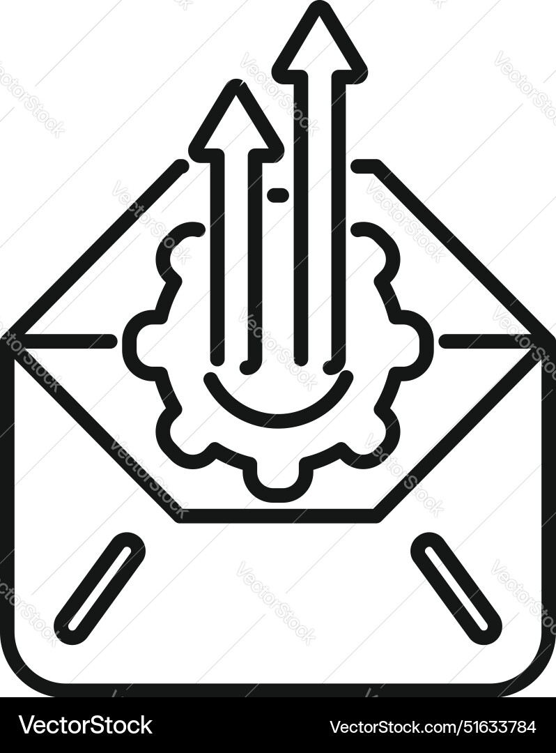 Email marketing automation increasing business Vector Image