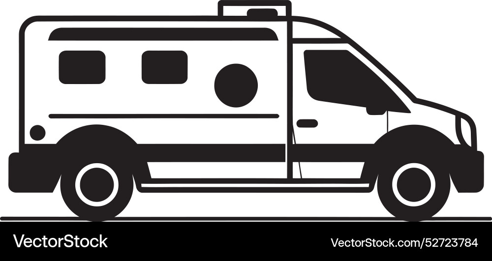Inside the ambulance a close-up look at emergency Vector Image