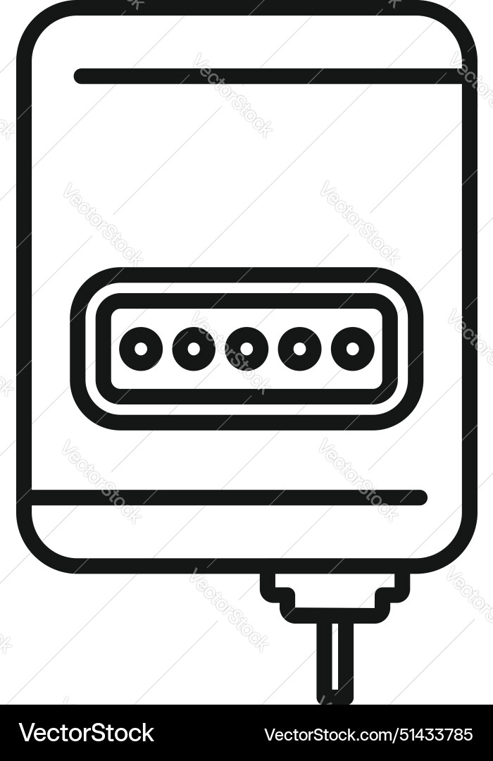A wallmounted boiler Royalty Free Vector Image