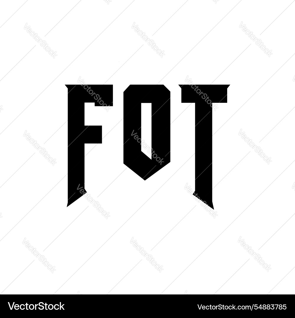 Fot letter logo design for technology company Vector Image