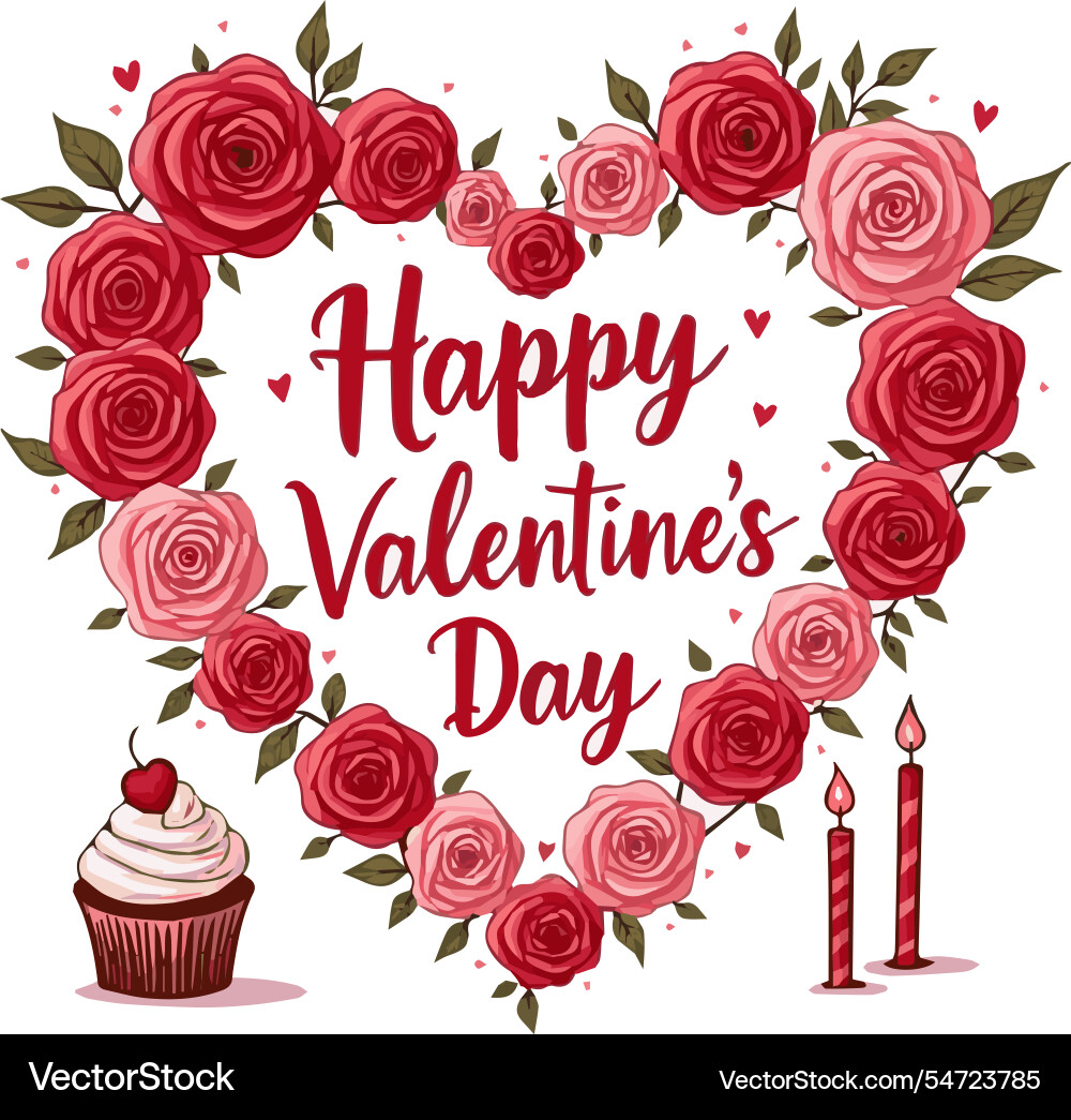 Happy valentines day art Royalty Free Vector Image