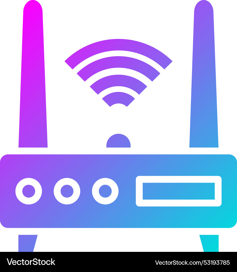 Router icon design Royalty Free Vector Image - VectorStock