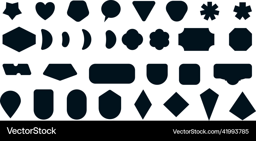 Sticker in geometric shapes retro patch Royalty Free Vector